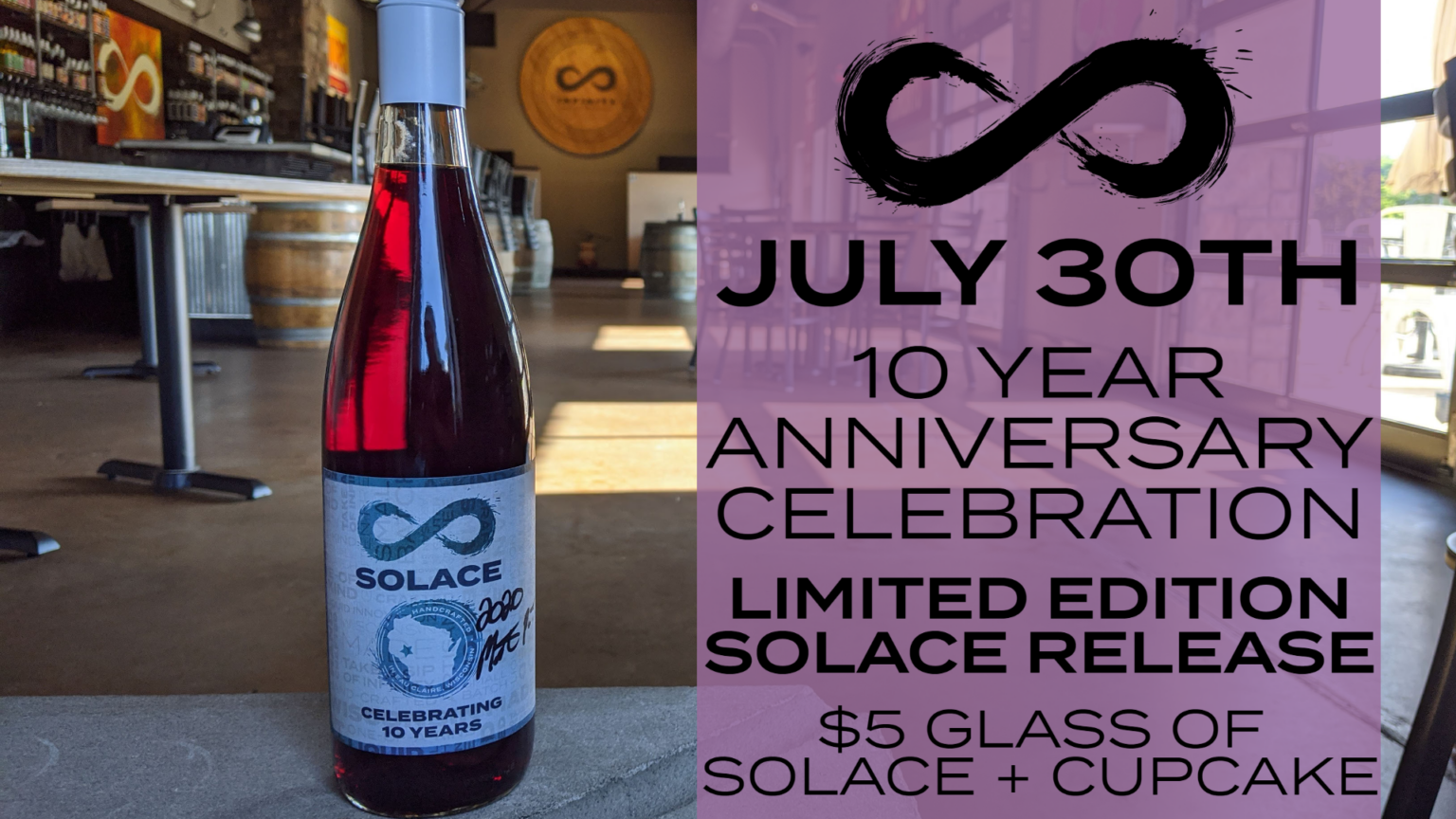 10 YEAR ANNIVERSARY CELEBRATION – Infinity Beverages Winery & Distillery