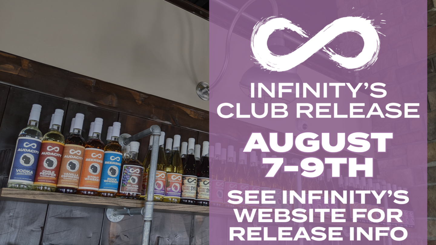 INFINITY AUGUST CLUB RELEASE – Infinity Beverages Winery & Distillery