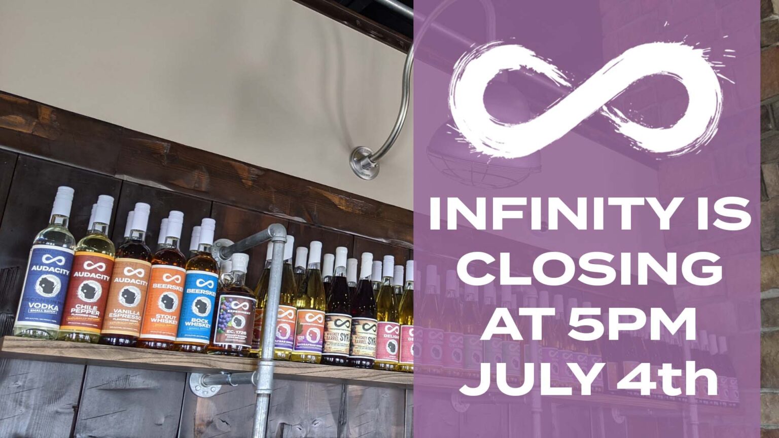 HOLIDAY HOURS: JULY 4TH – Infinity Beverages Winery & Distillery